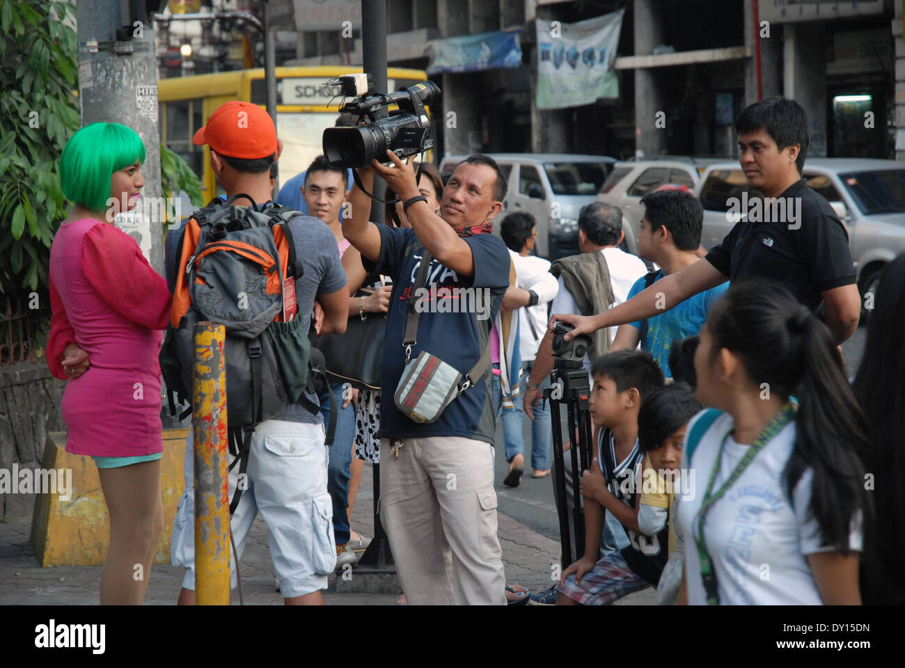 Philippine entertainer Boobay interviews people on the streets of ...