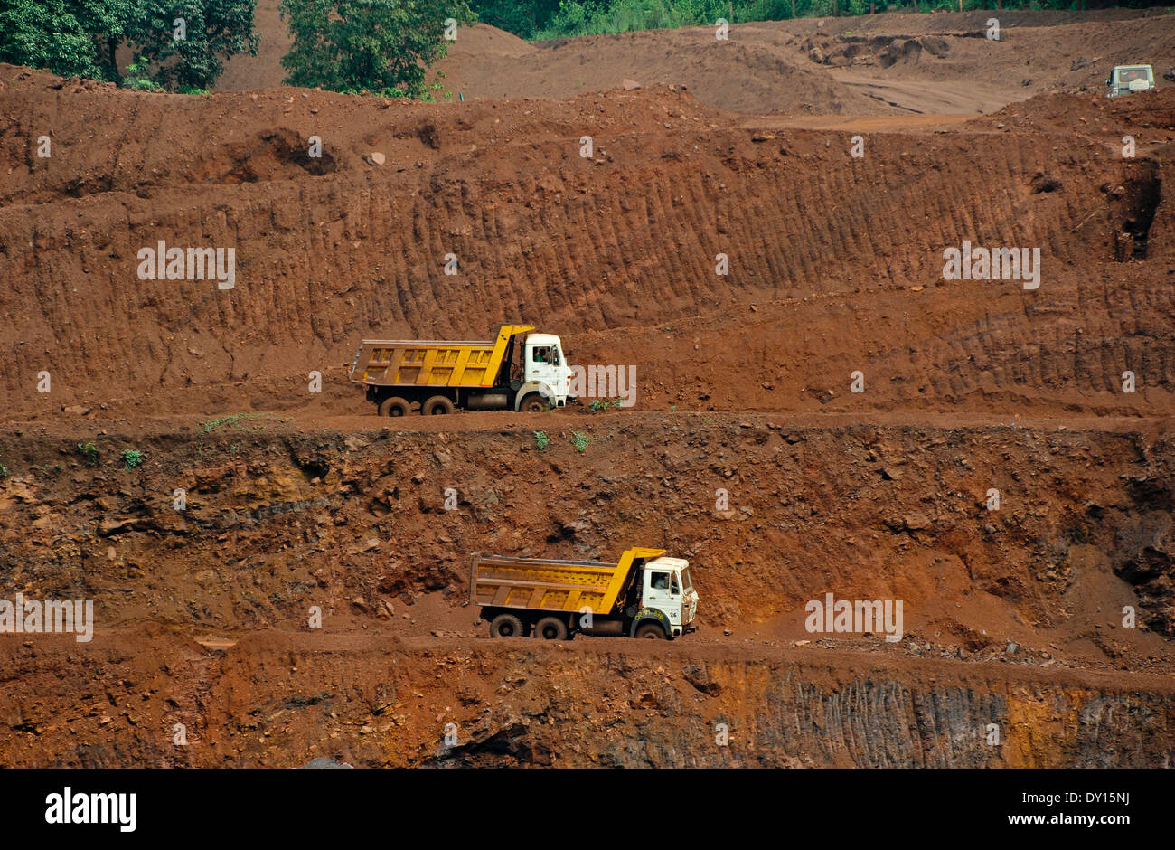INDIA Jharkhand Noamundi , iron ore open cast mining for Tata Steel ...