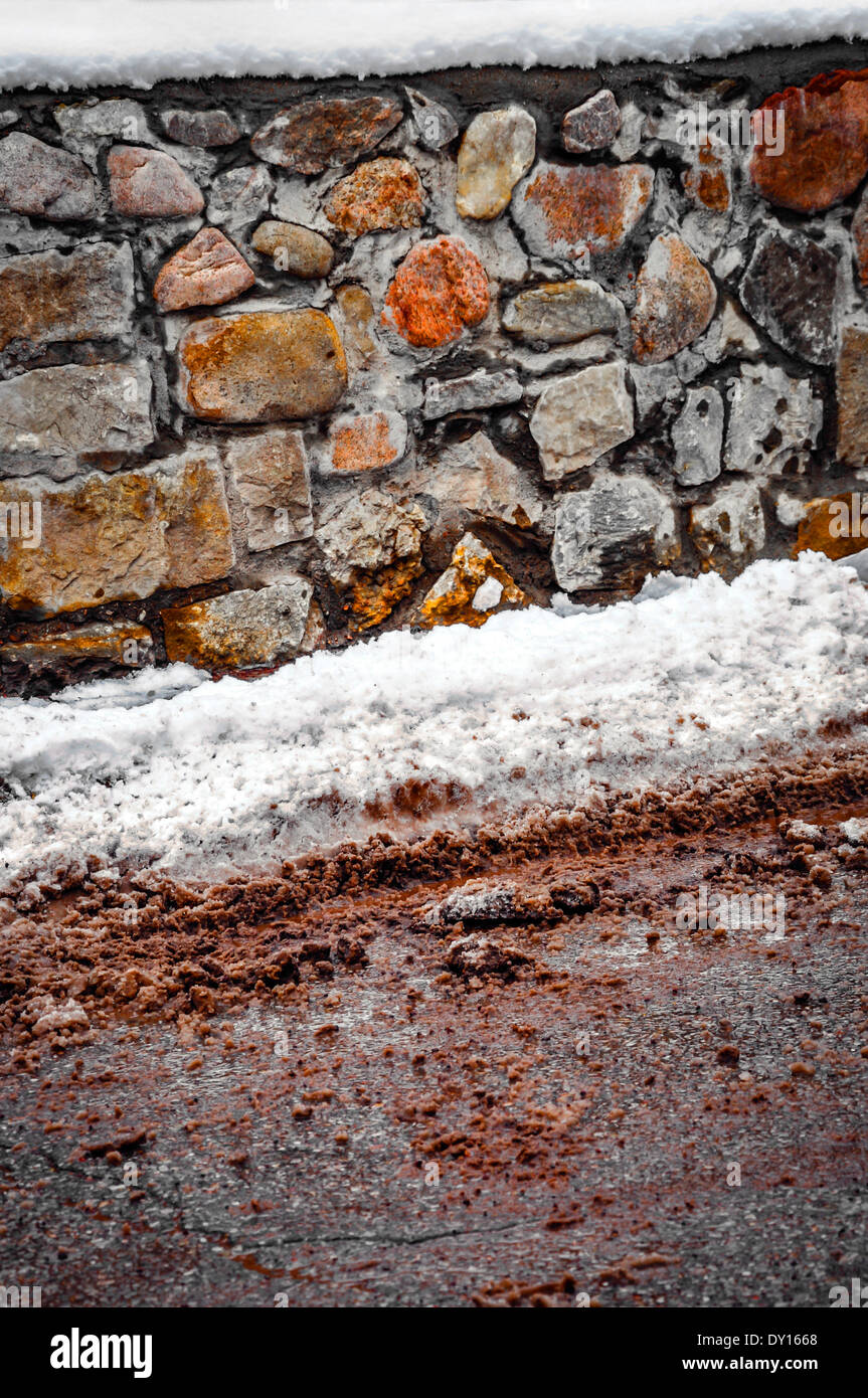 Slushy Snow Road High Resolution Stock Photography and Images - Alamy
