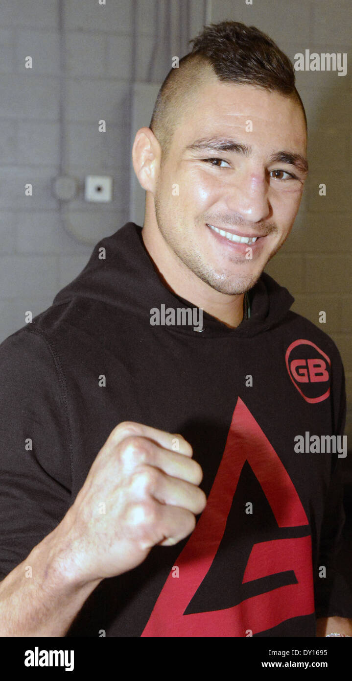 Usa. 1st Apr, 2014. SPORTS -- Diego Sanchez poses during media day at ...