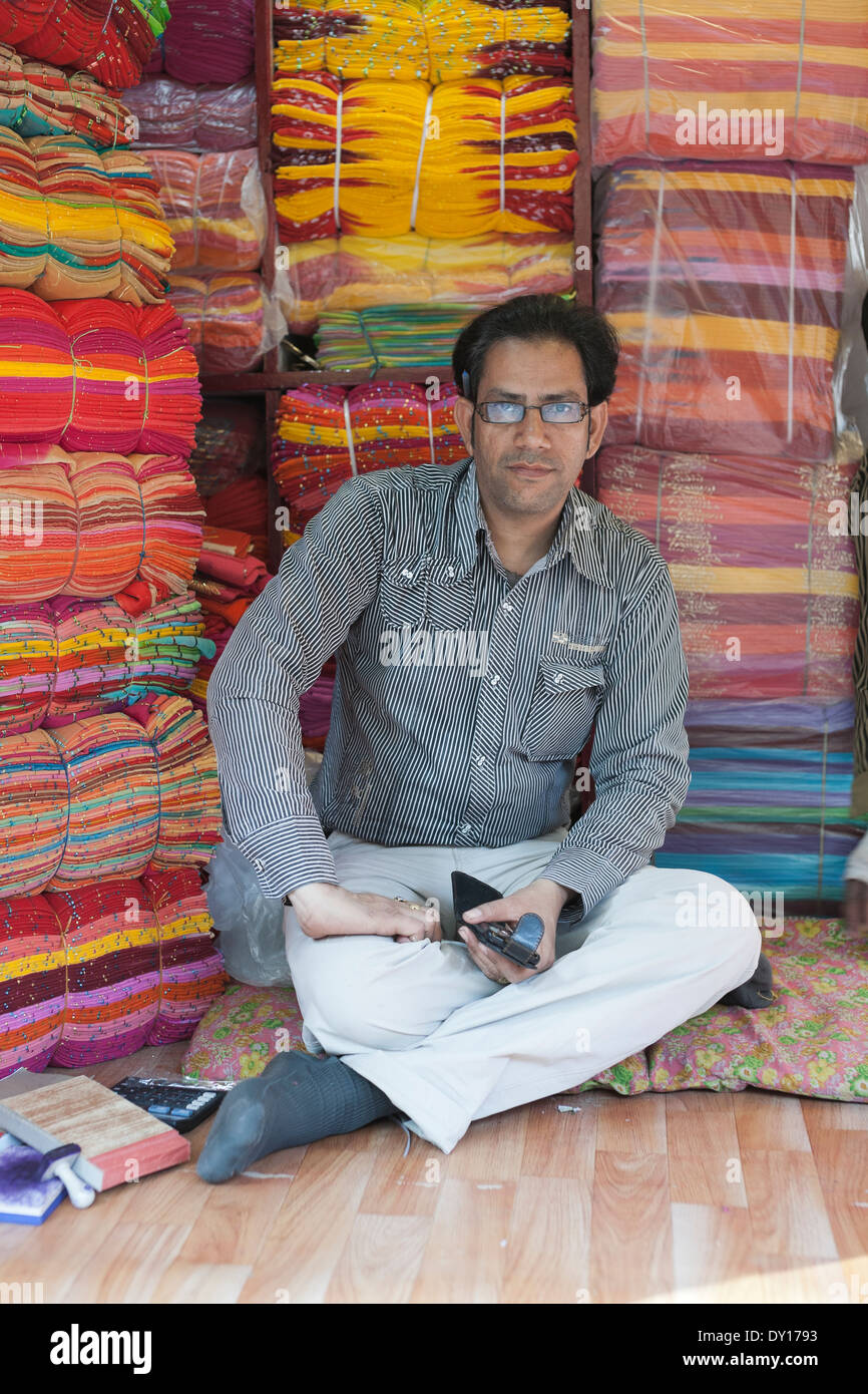 Indian shop owner with sari hi-res stock photography and images - Alamy