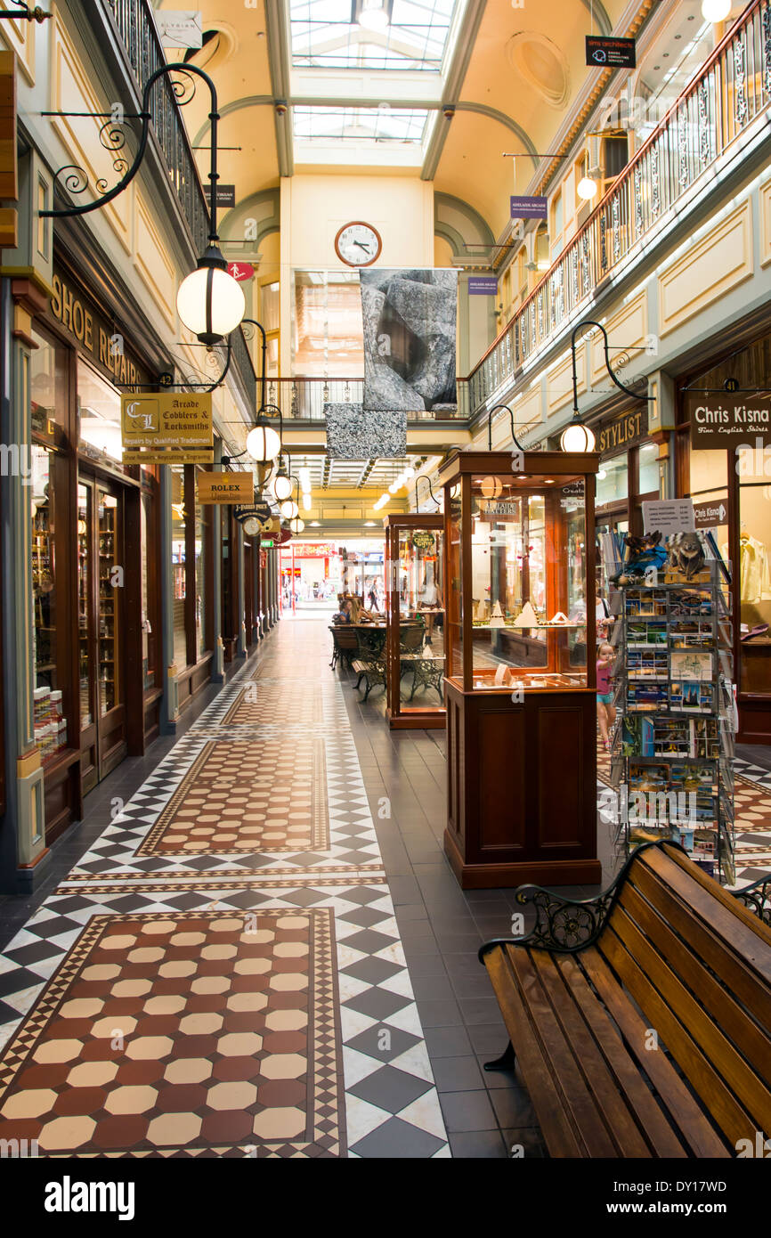 Adelaide Arcade is a small historic arcade in Adelaide Australia Stock ...