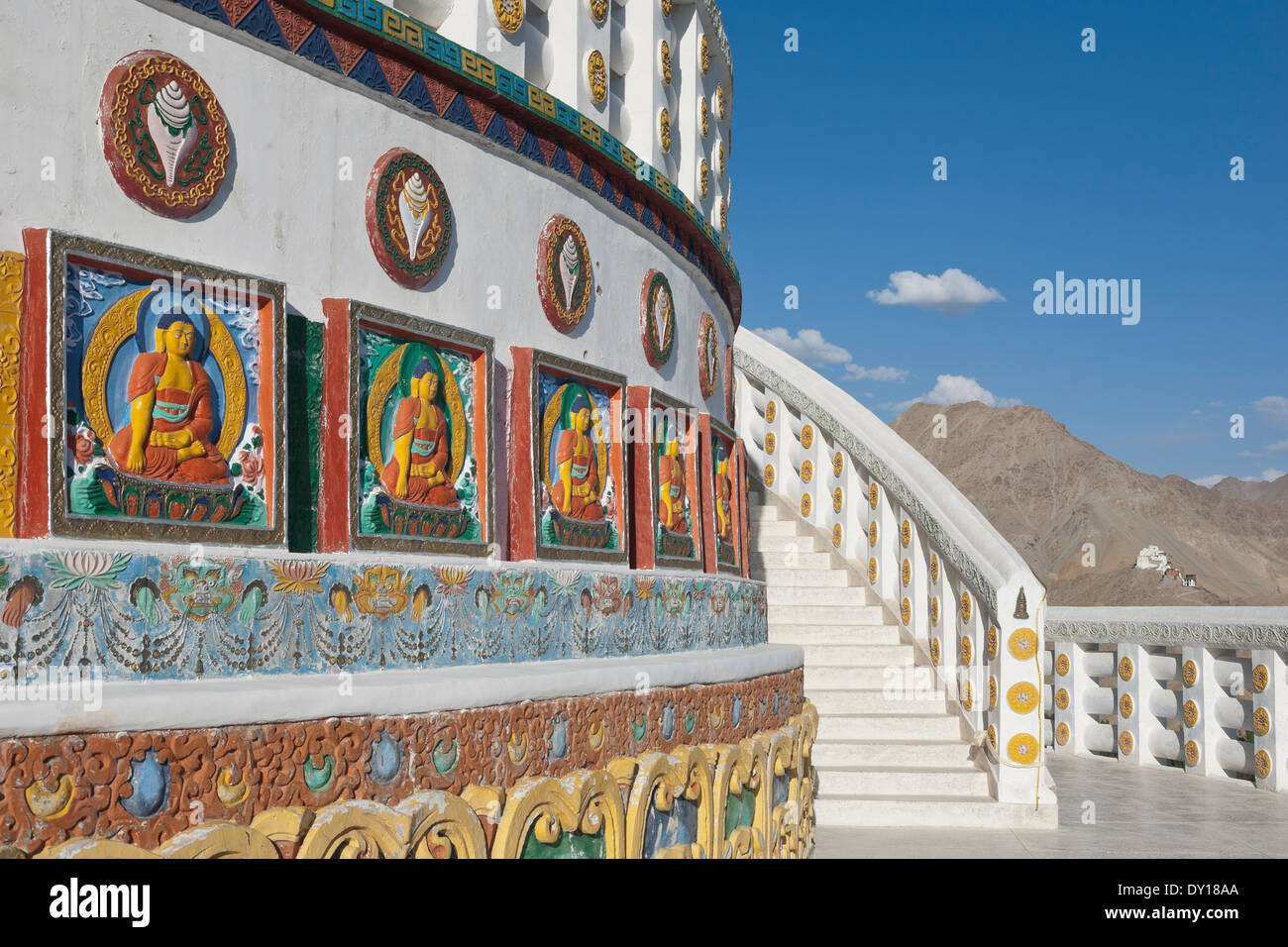 Leh, Ladakh, India. Shanti Stupa Stock Photo - Alamy