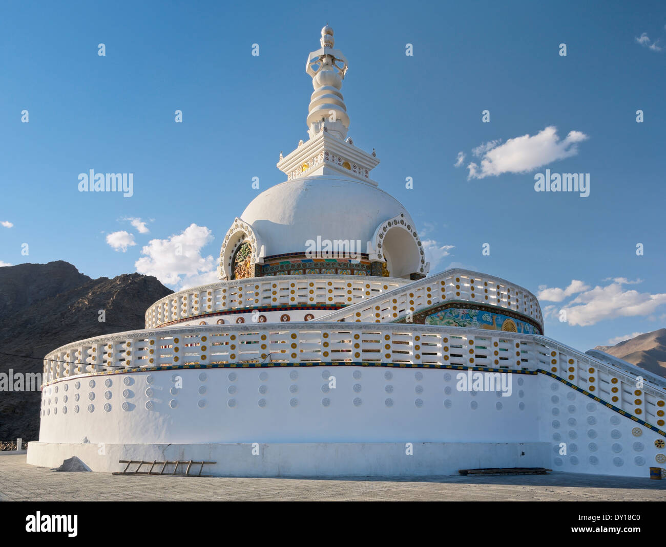 Leh, Ladakh, Jammu and Kashmir, India, South Asia. Shanti Stupa Stock ...