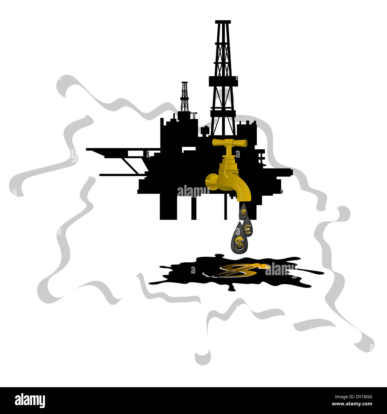 Petrol stain Cut Out Stock Images & Pictures - Alamy