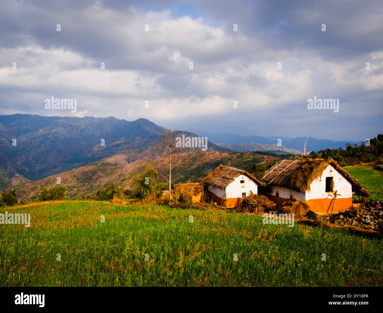 Village above Birendranagar, Surkhet, Nepal Stock Photo - Alamy