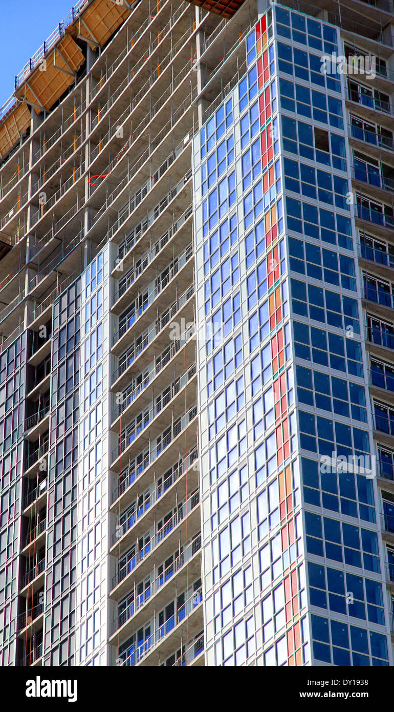 New residential building under construction in Toronto, Canada Stock ...