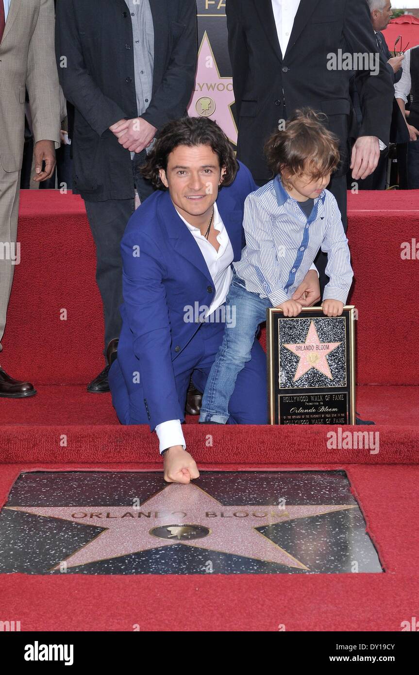 Los Angeles, CA, USA. 2nd Apr, 2014. Orlando Bloom, Flynn Bloom at the ...