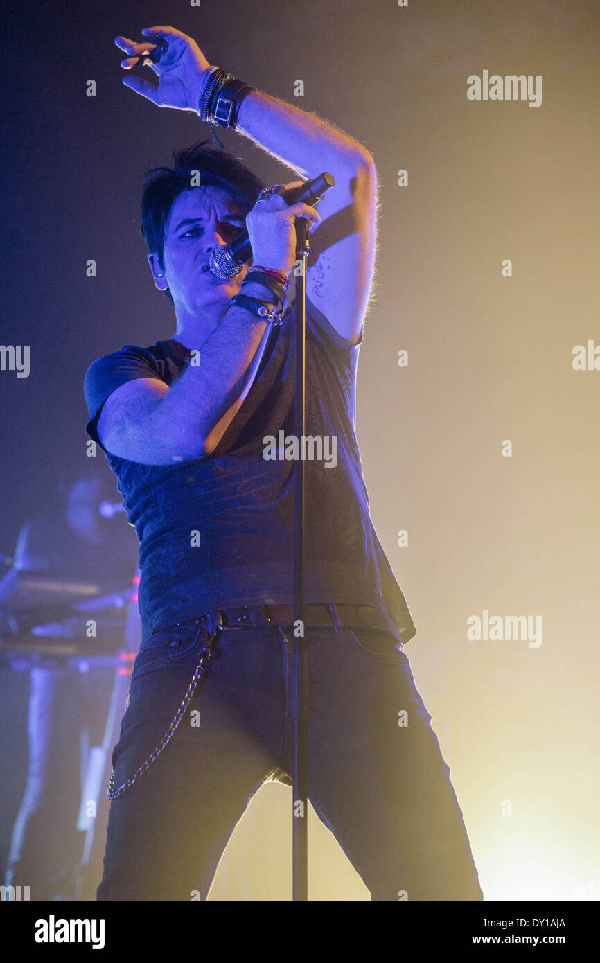 Milwaukee, Wisconsin, USA. 1st Apr, 2014. Musician GARY NUMAN performs ...