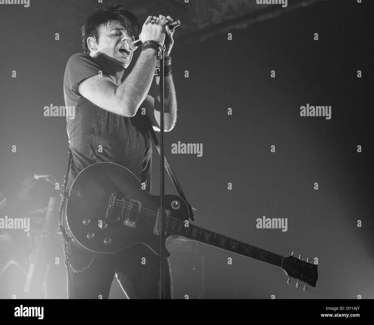 Milwaukee, Wisconsin, USA. 1st Apr, 2014. Musician GARY NUMAN performs ...