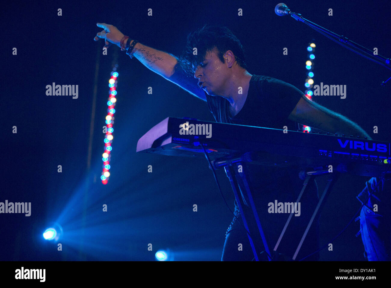 Milwaukee, Wisconsin, USA. 1st Apr, 2014. Musician GARY NUMAN performs ...