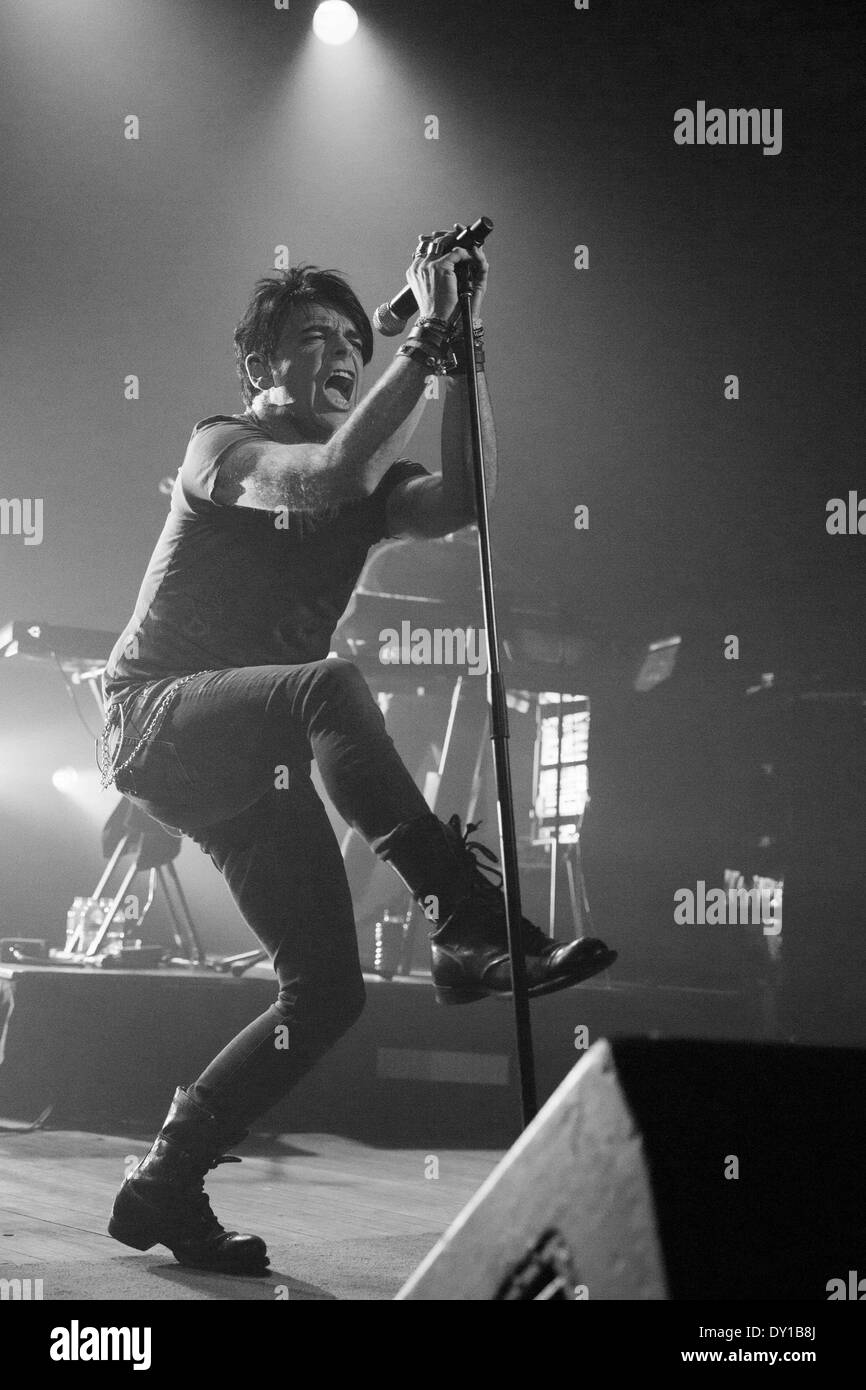 Milwaukee, Wisconsin, USA. 1st Apr, 2014. Musician GARY NUMAN performs ...