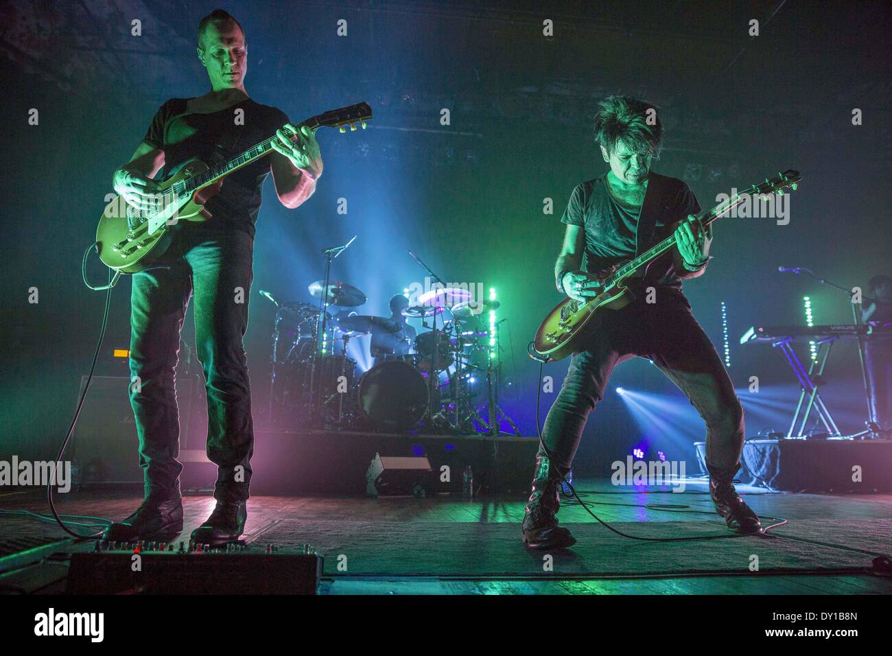 Milwaukee, Wisconsin, USA. 1st Apr, 2014. Musician GARY NUMAN performs ...