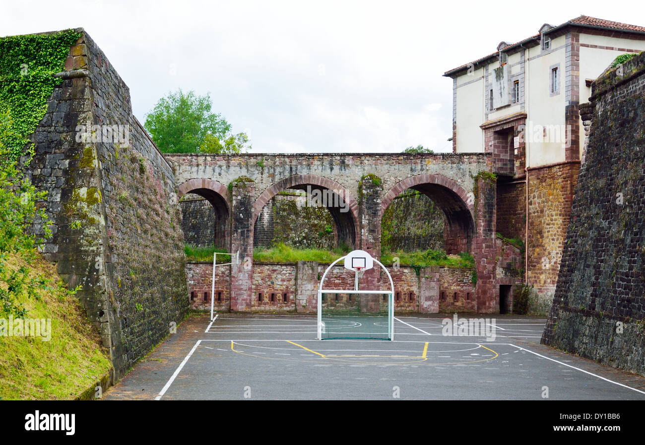 Sports ground and ancient walls Stock Photo - Alamy