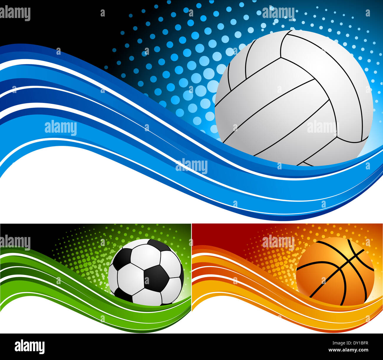 Set sport background Stock Photo - Alamy