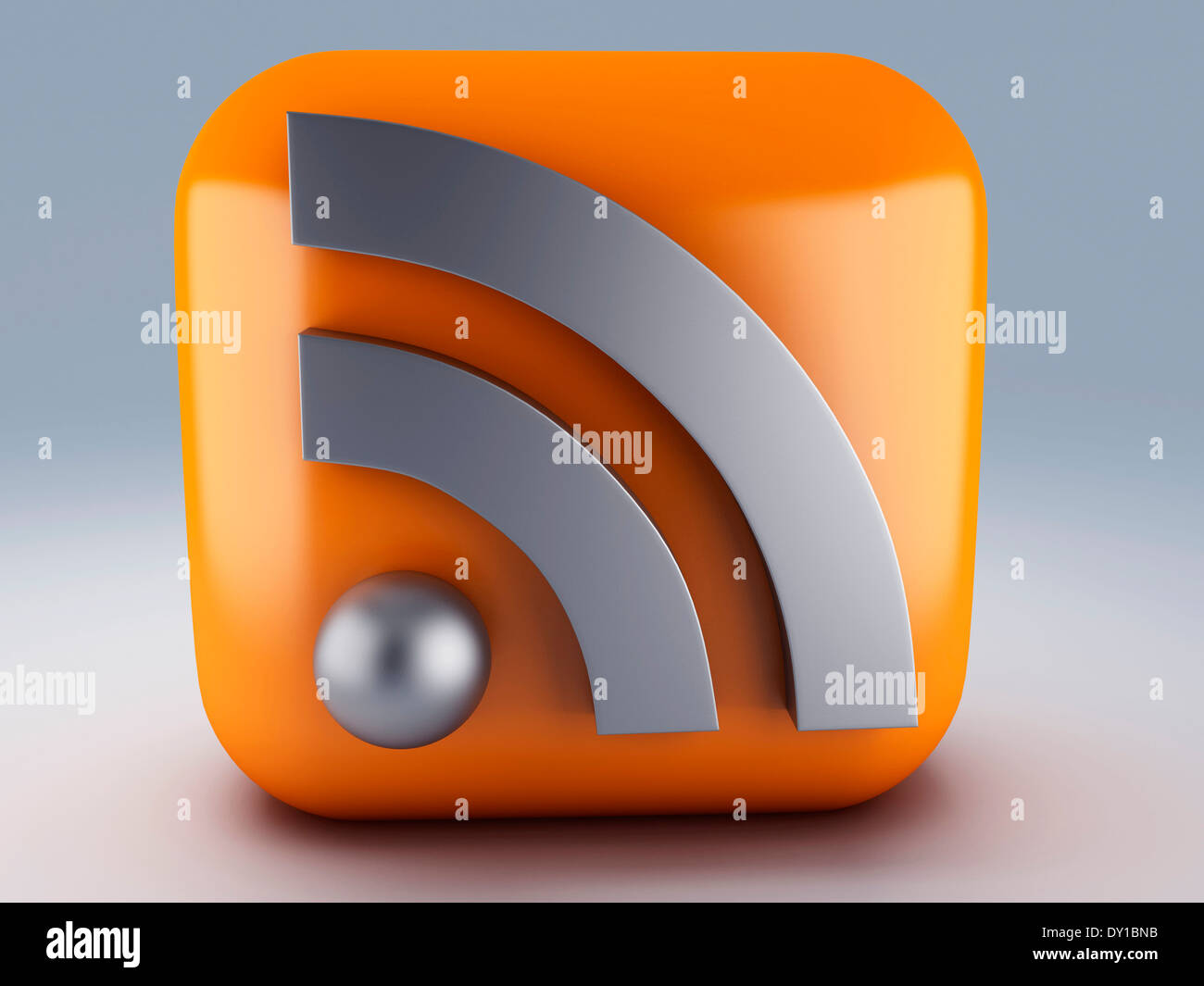 image of RSS feed icon 3d illustration Stock Photo - Alamy