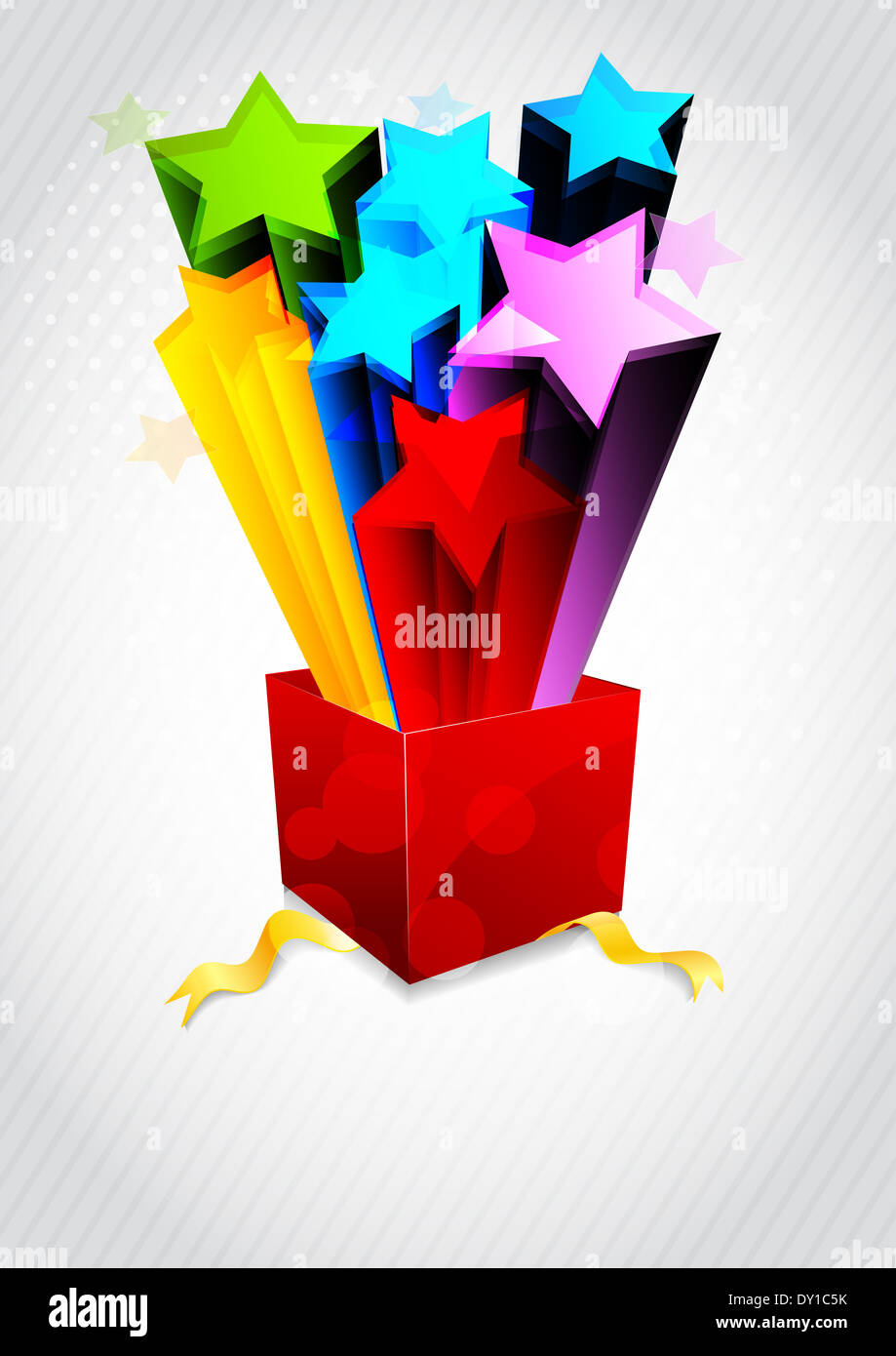 Background with box and star Stock Photo - Alamy