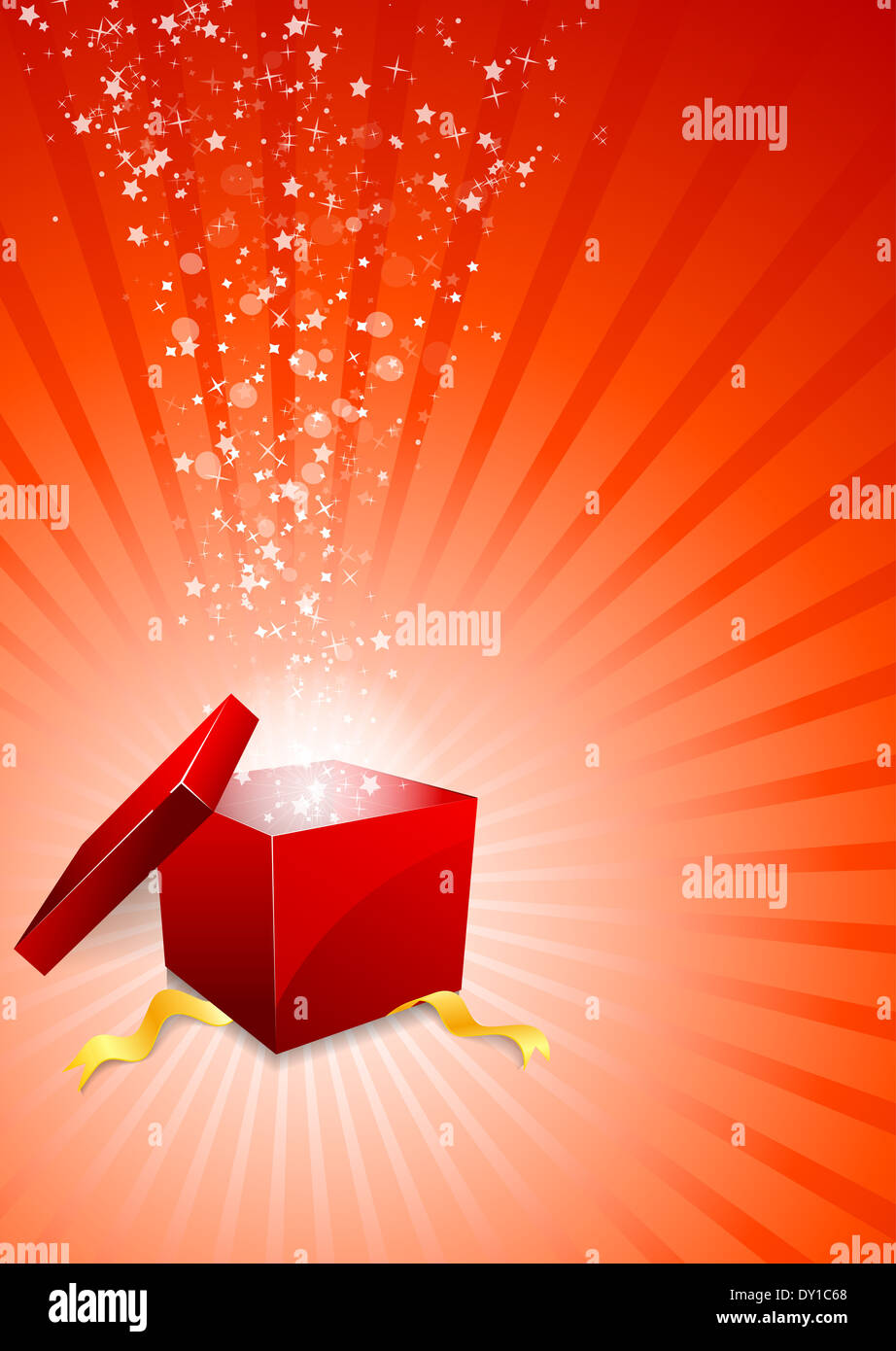 Background with box and star Stock Photo - Alamy