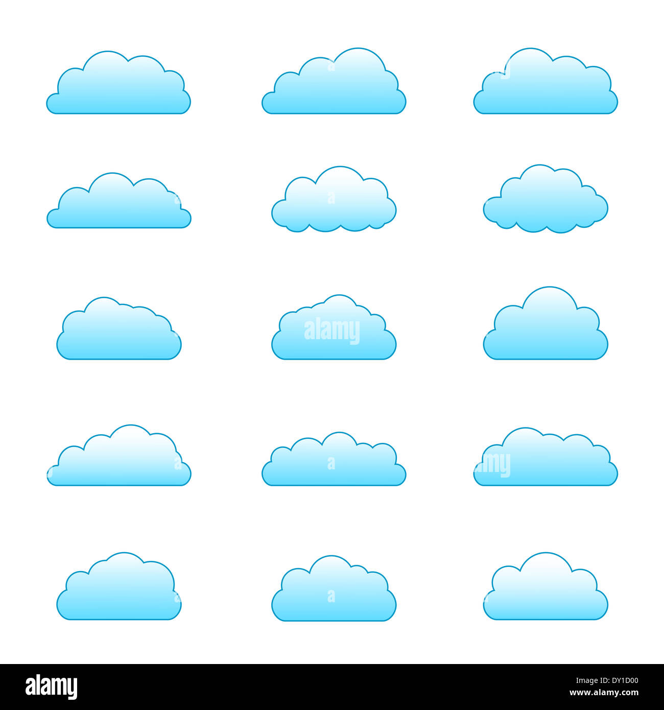 Blue sky symbol icon Cut Out Stock Images & Pictures - Alamy