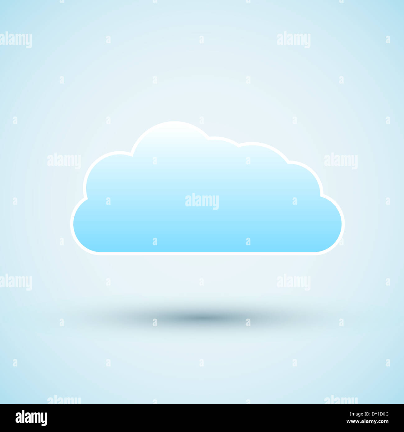 Cloud icon. Vector illustration Stock Photo - Alamy