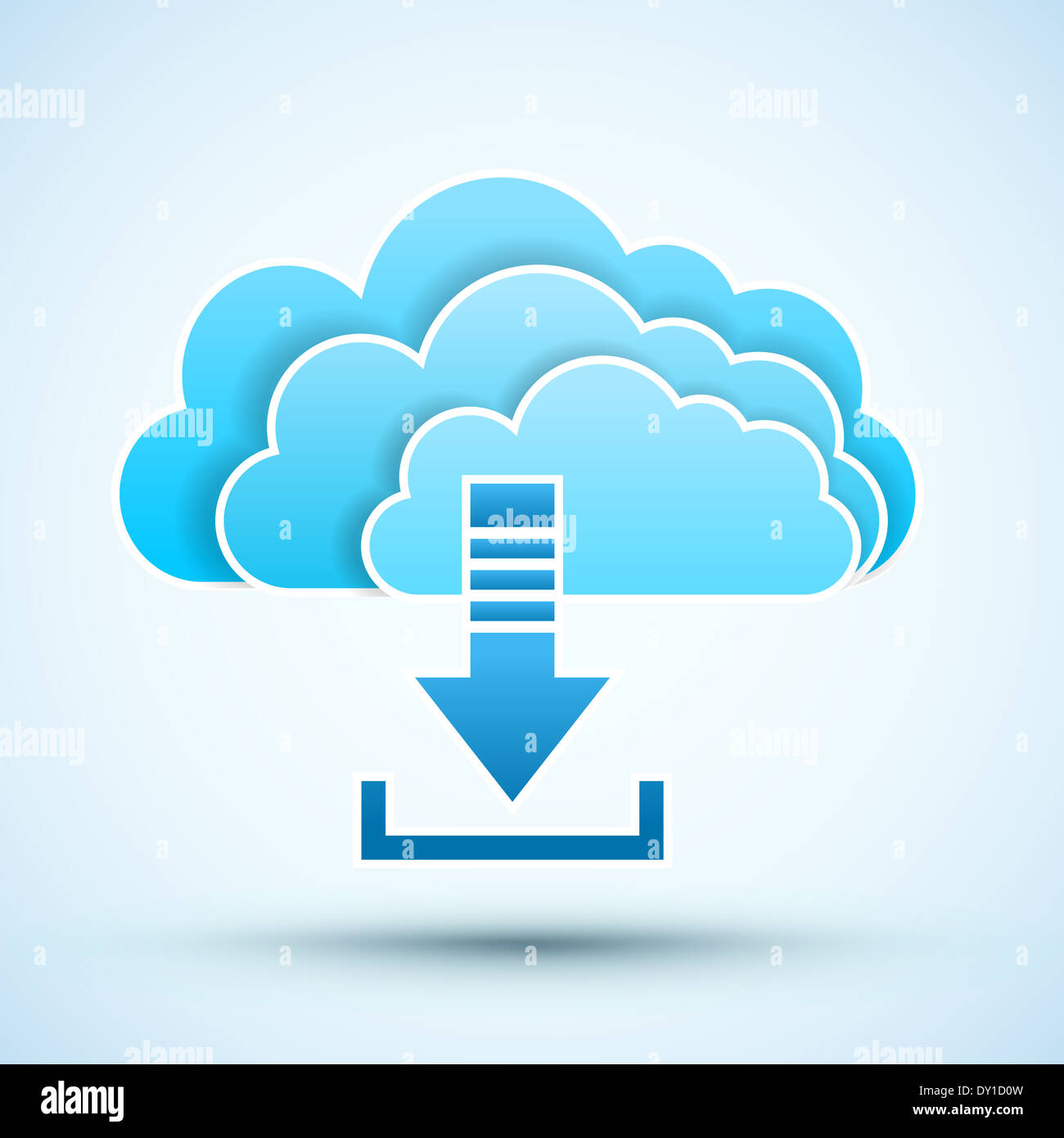 Cloud icon. Vector illustration Stock Photo - Alamy