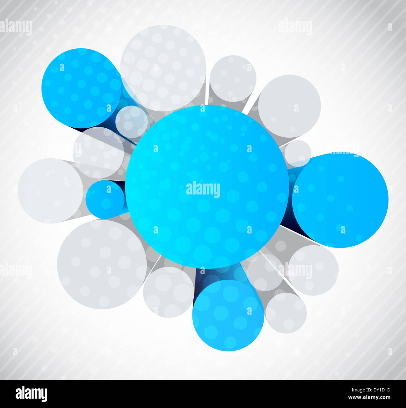Background with 3d circles in blue color Stock Photo - Alamy