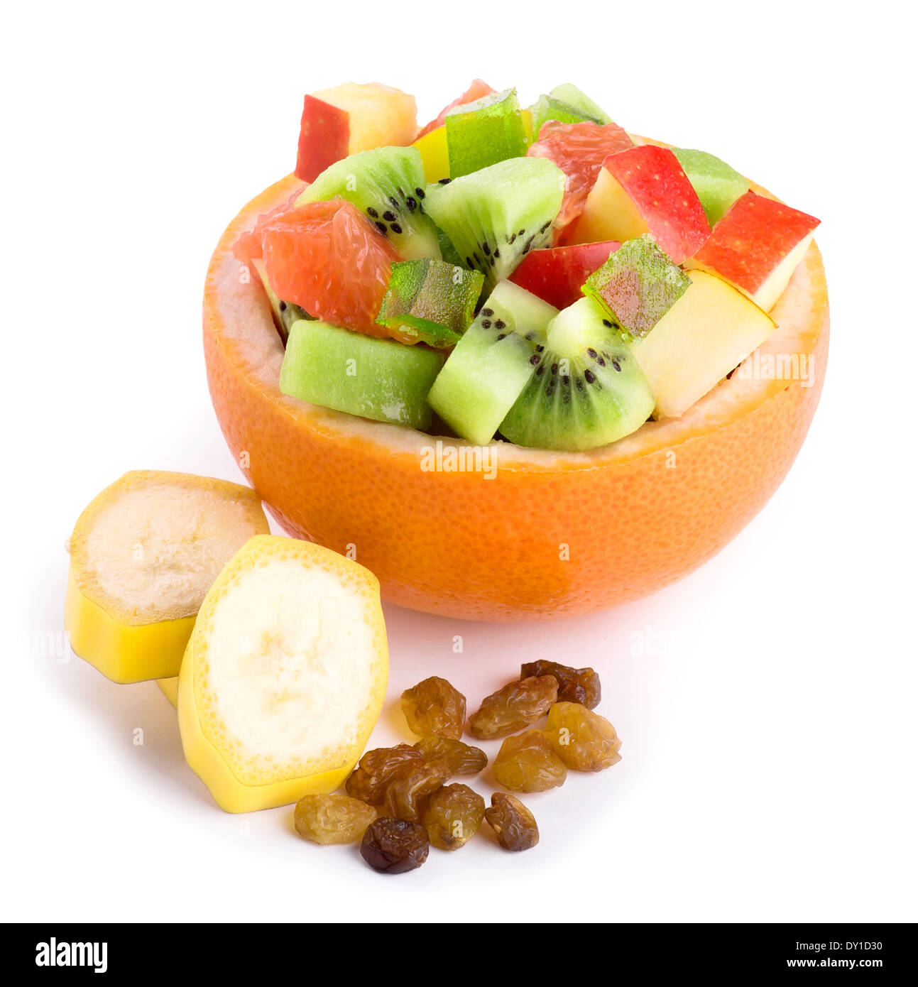 Fruit salad banana apple orange hi-res stock photography and images - Alamy