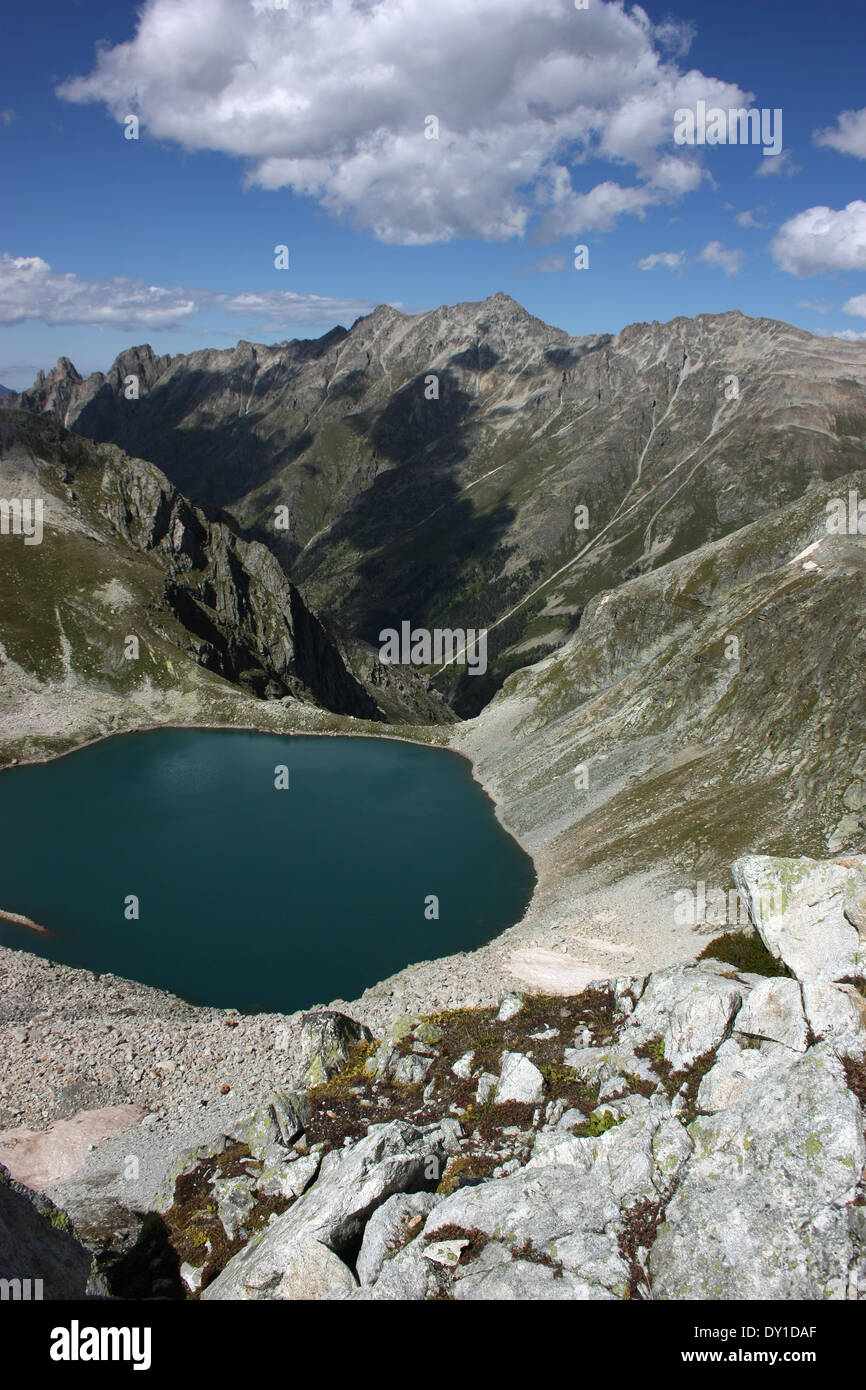 Pure mountain lake, Inspiring wilderness of Alpine Stock Photo - Alamy