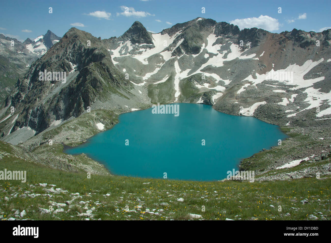 Pure mountain lake, Inspiring wilderness of Alpine Stock Photo - Alamy