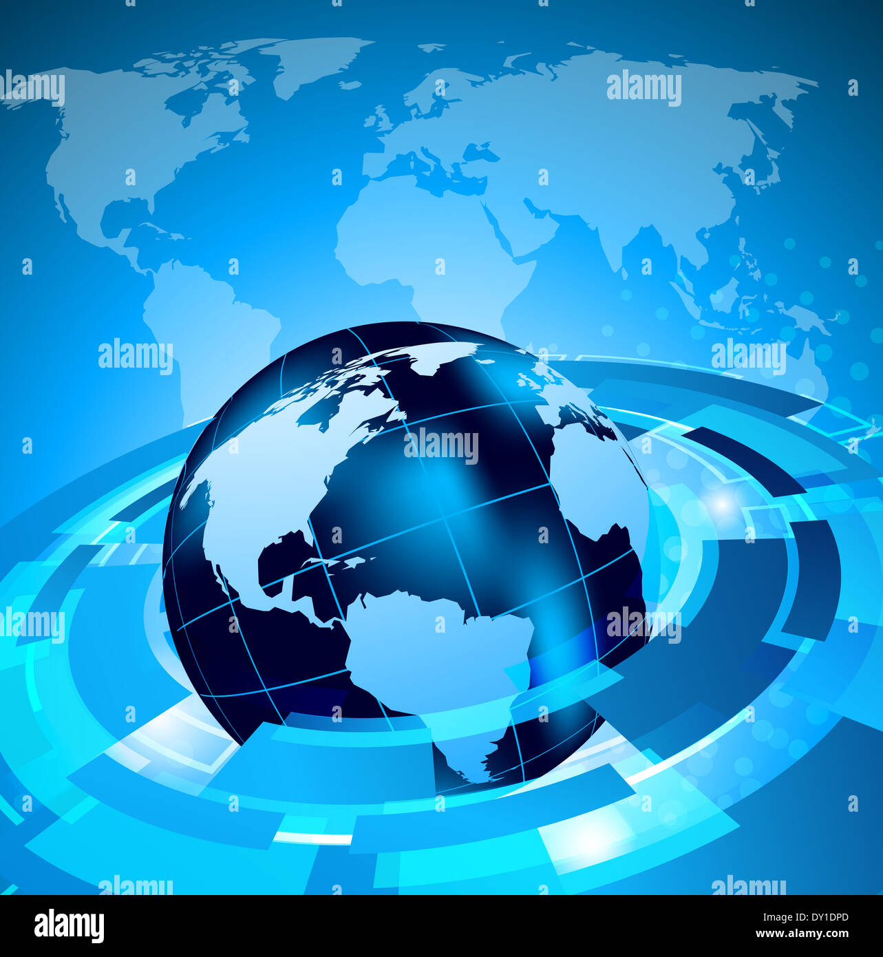Background with earth in blue color Stock Photo - Alamy