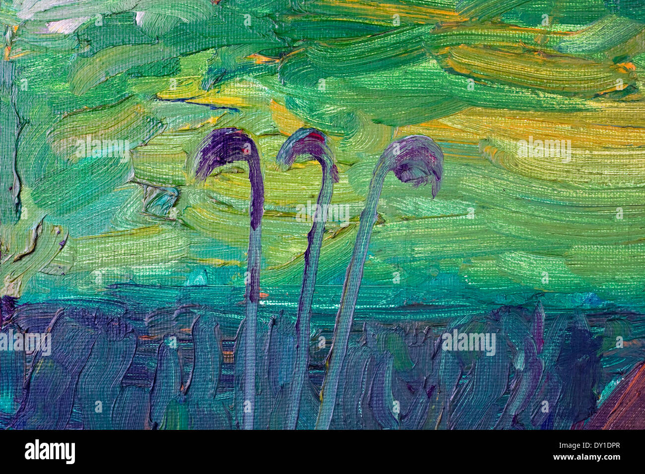 Abstract plant paintings hi-res stock photography and images - Alamy