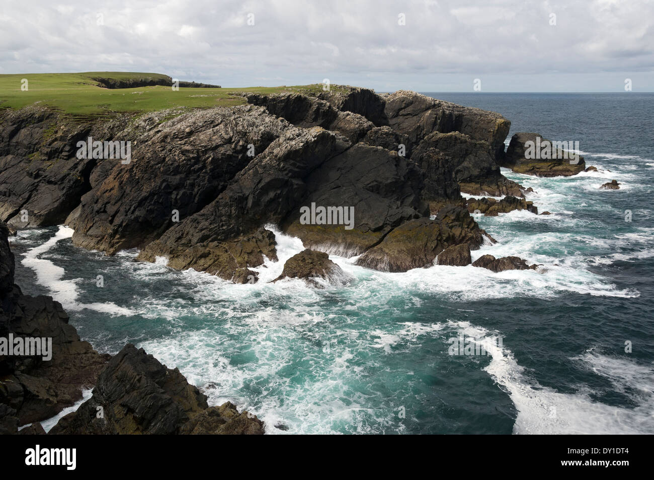 Cliff scenery near the Butt of Lewis, Western Isles, Scotland, UK Stock ...