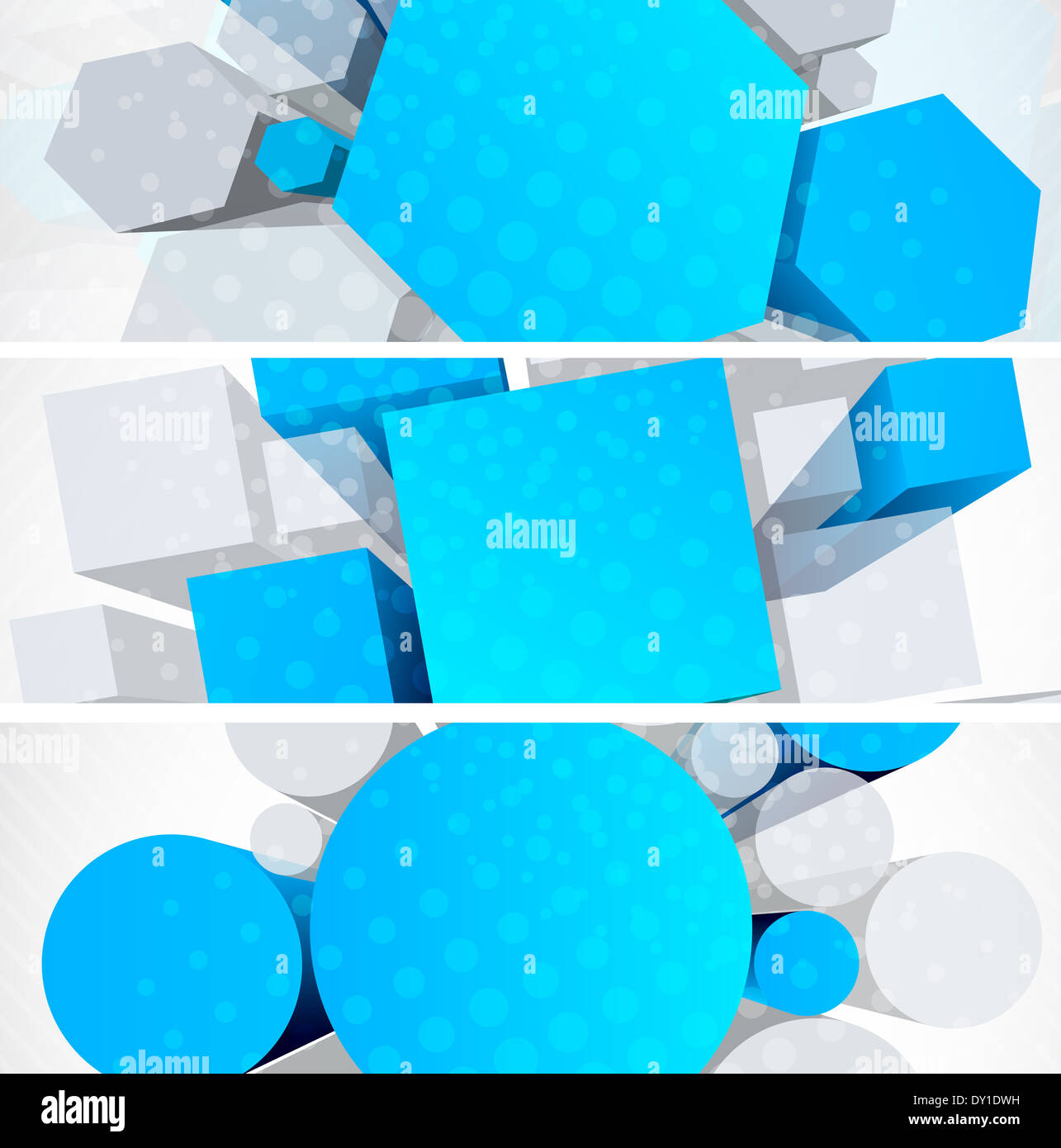 Set of tech banners Stock Photo - Alamy