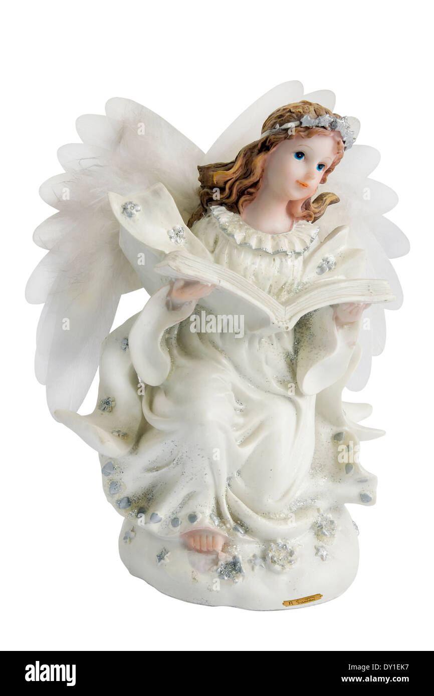 Angel reading a book Cut Out Stock Images & Pictures - Alamy