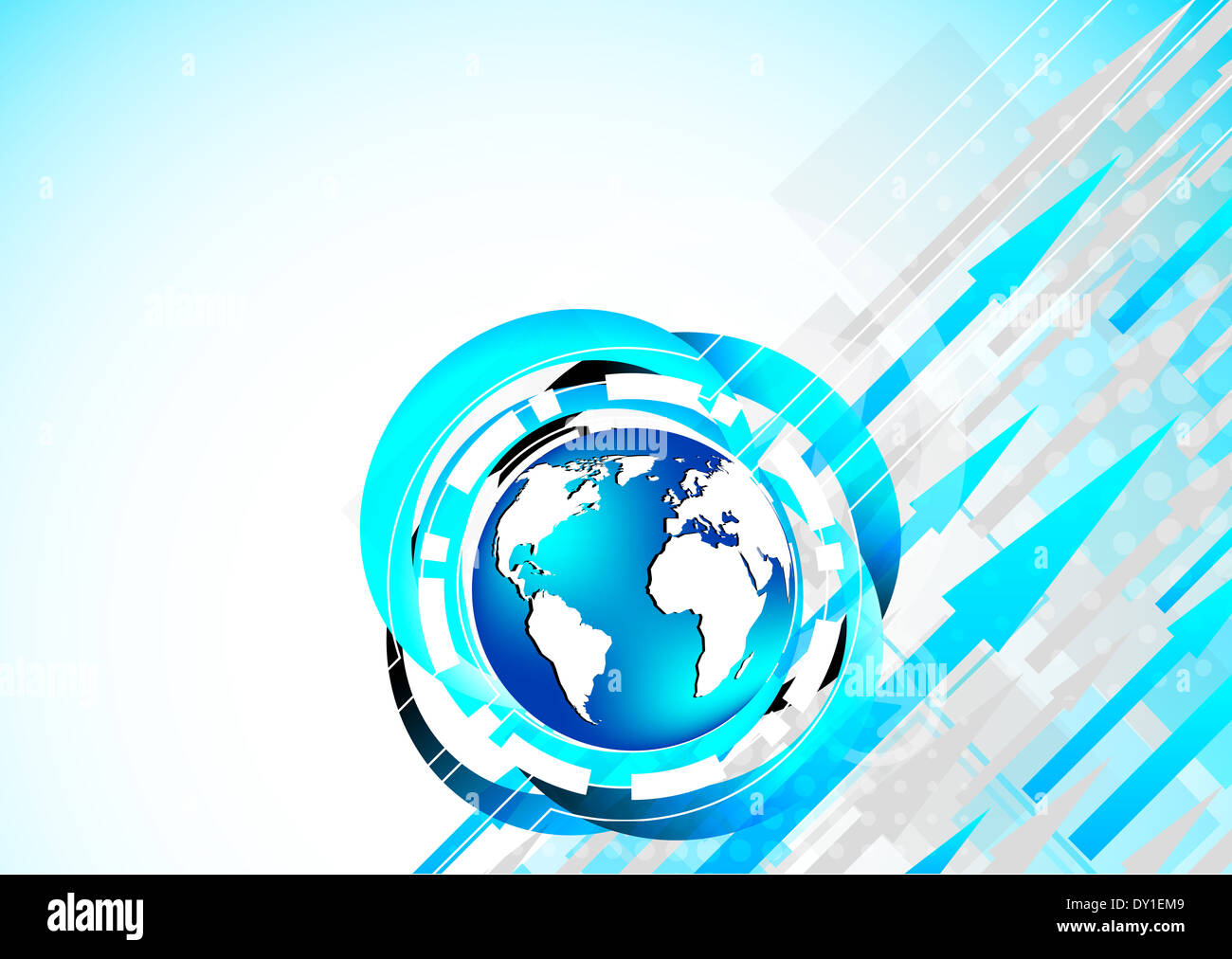 Abstract blue earth matrix hi-res stock photography and images - Alamy