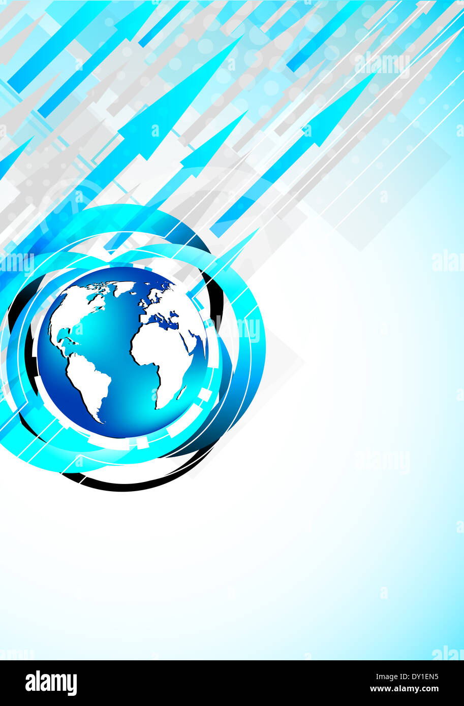 Background with earth in blue color Stock Photo - Alamy