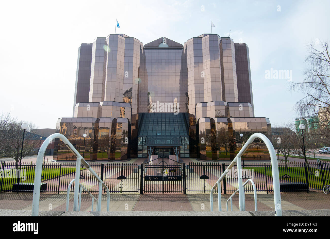 The Quay West Building at Salford Quays, Manchester England UK Stock ...