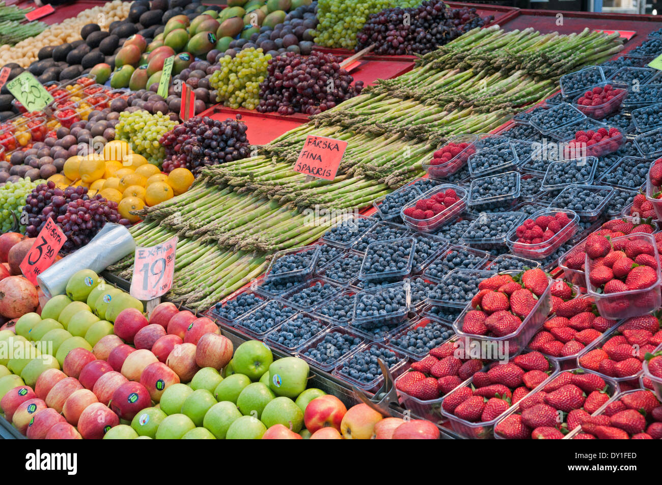 Hay Market Hotorget Fruit and vegetables Stockholm Sweden Stock Photo ...