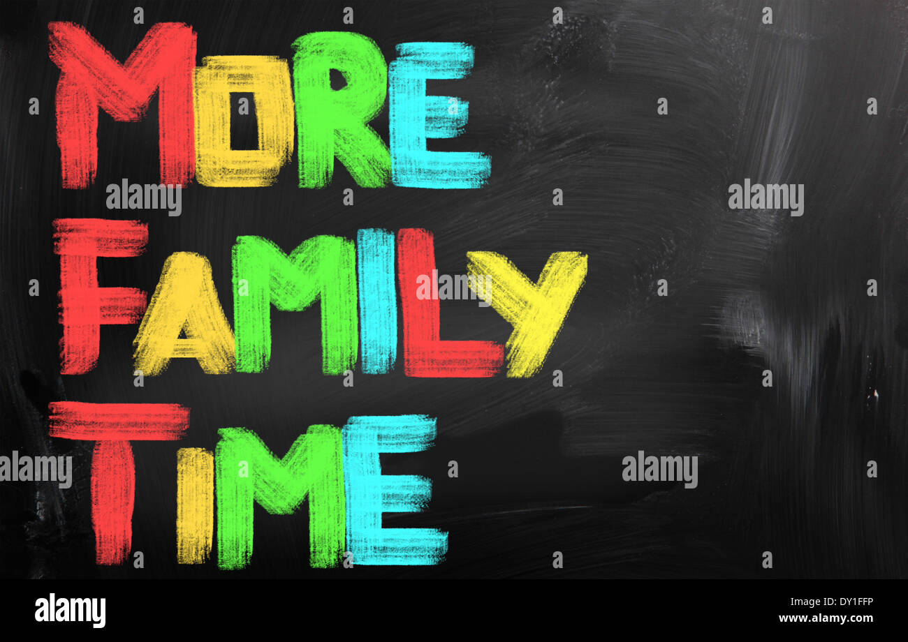 More Family Time Concept Stock Photo - Alamy