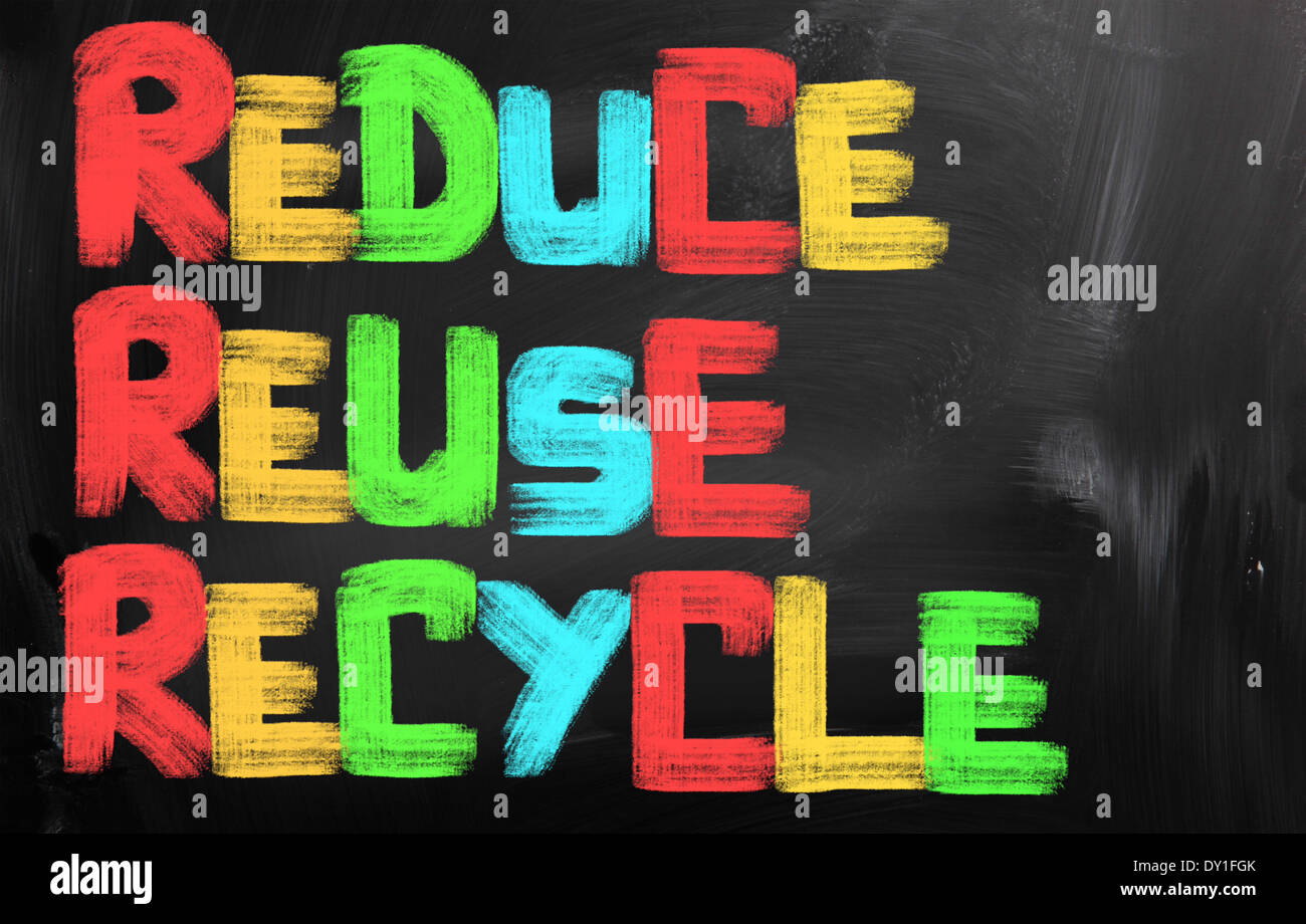 Reduce Reuse Recycle Concept Stock Photo - Alamy