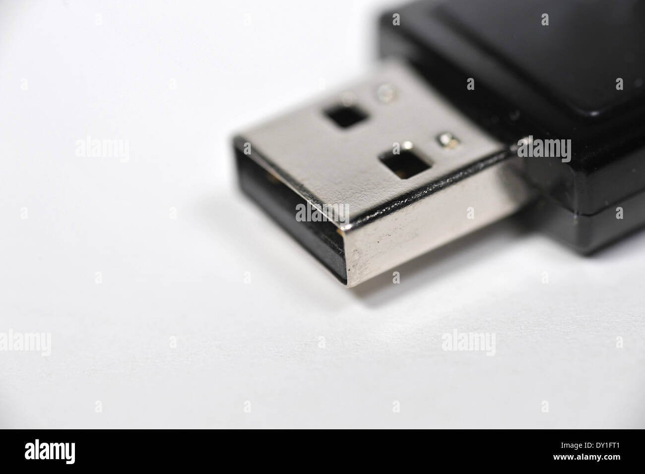 A black USB stick with light background Stock Photo - Alamy