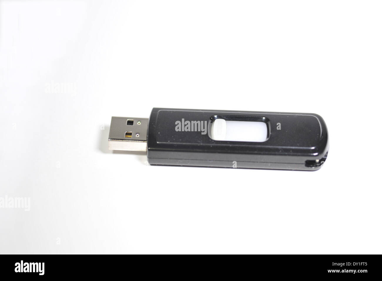 A black USB stick with light background Stock Photo - Alamy