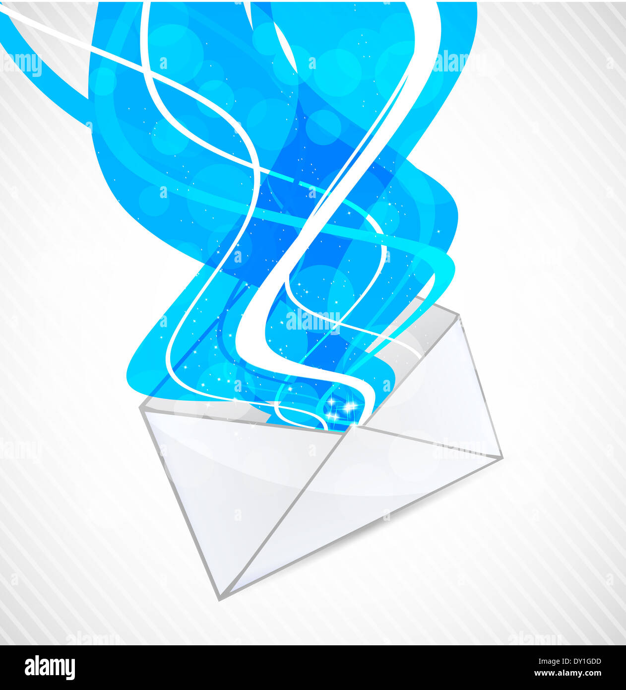 Envelope design with wavy lines Stock Photo - Alamy