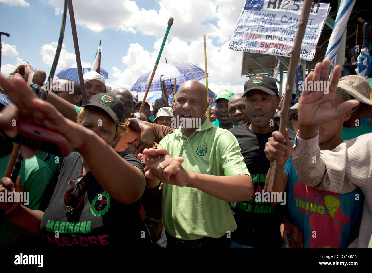 AMCU strike in Lonmin, Marikana started today and their president ...