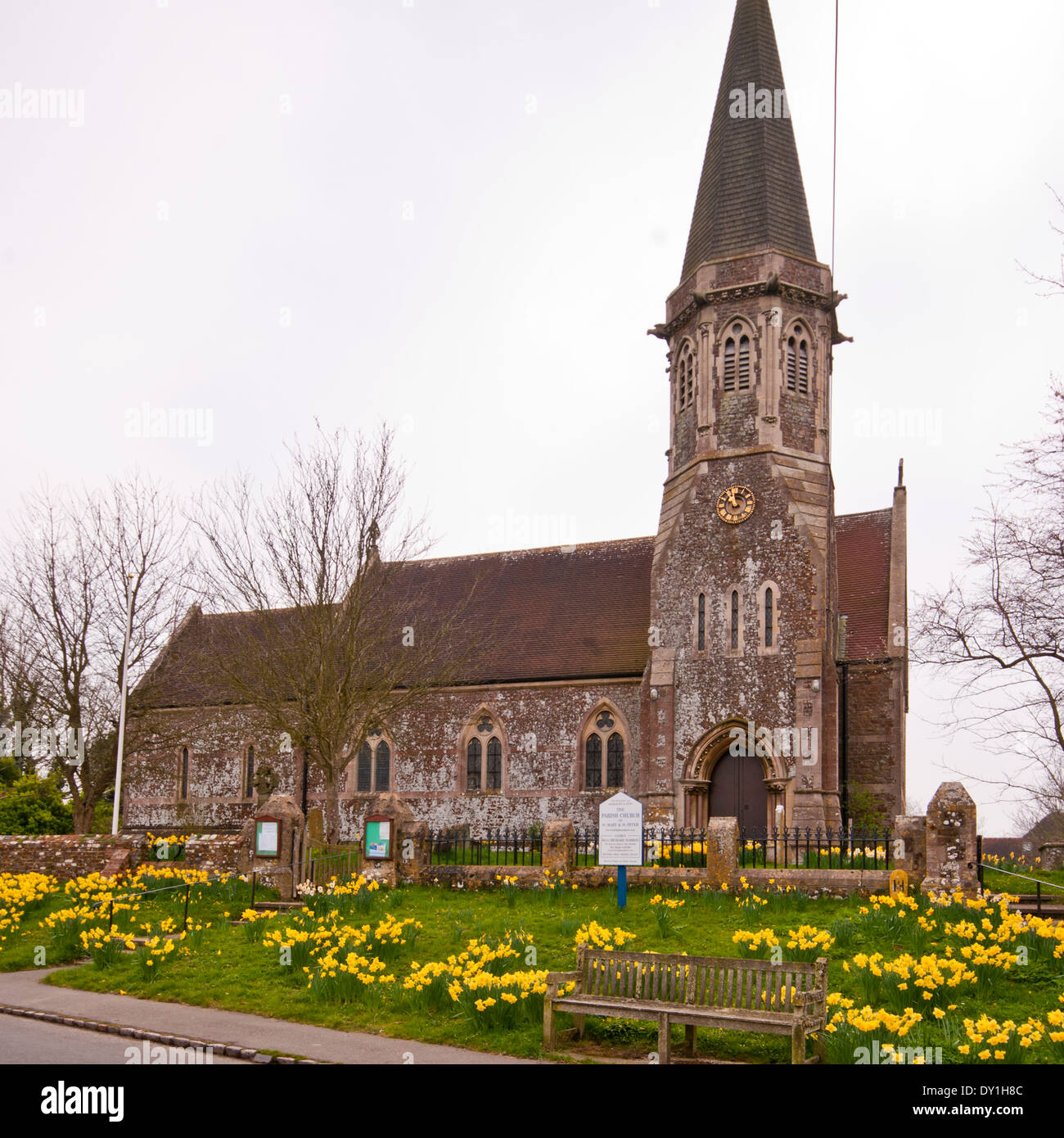 St Mary and St Peter Parish Church Pett Village East Sussex England in ...