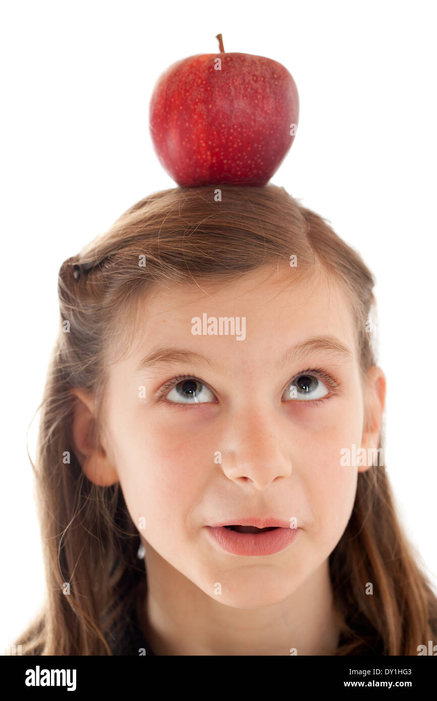 Girl eat apple hi-res stock photography and images - Alamy