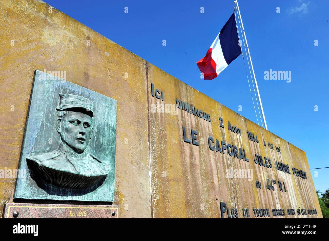 Memorial in Joncherey (France/ Franche-Comté) remembers the first dead ...