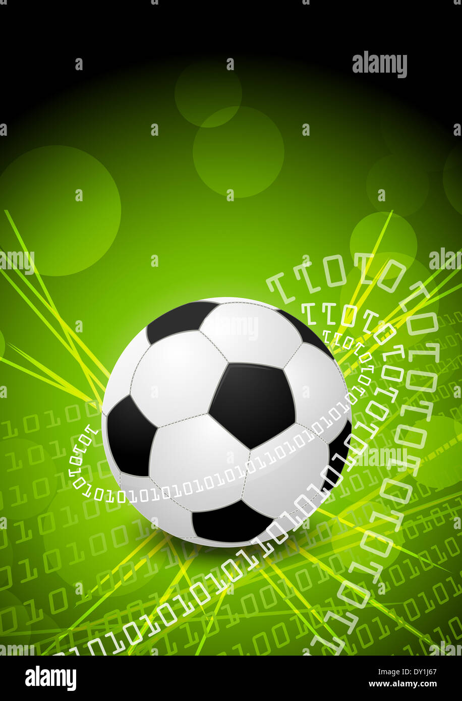 Abstract green background with ball Stock Photo - Alamy