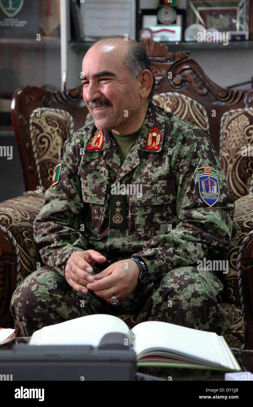 Afghan National Army Maj. Gen. Mohammad Yaftali commander of the 203rd ...