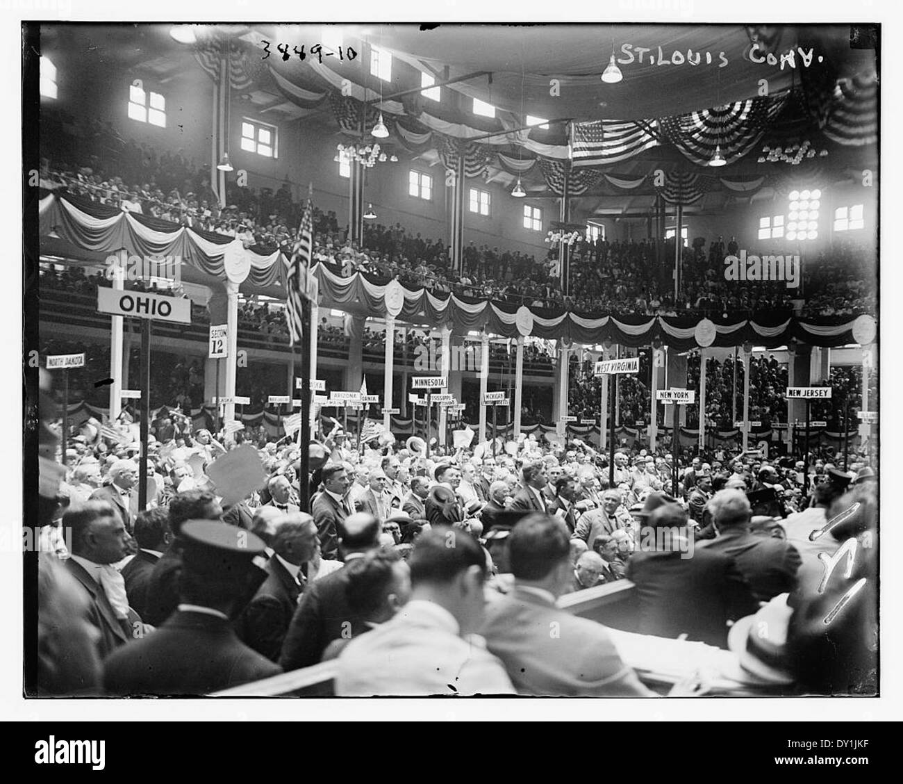 This photograph captures the St. Louis Convention Allied Bazaar ...
